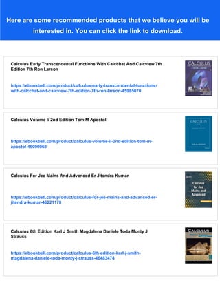 Calculus 3rd Edition Jon Rogawski Colin Adams | PDF