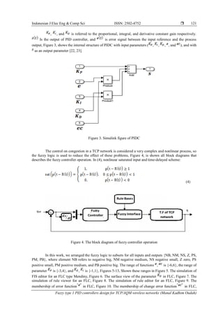Fuzzy type 1 PID controllers design for TCP/AQM wireless networks | PDF