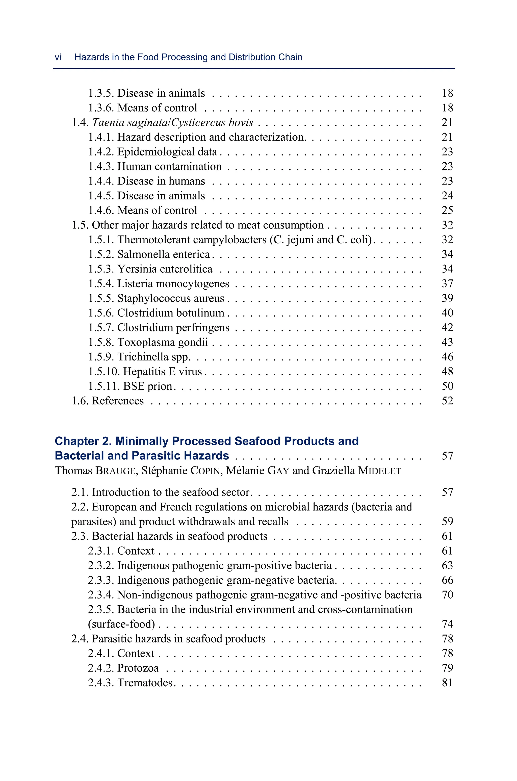 Hazards In The Food Processing And Distribution Chain Nabila Haddad | PDF