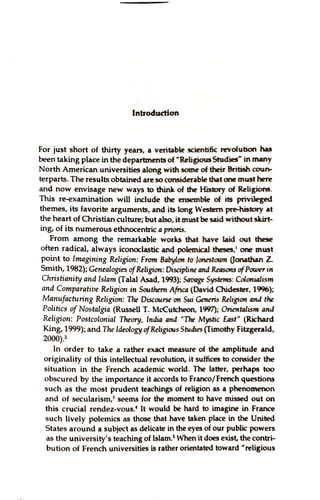 The Invention Of Religions Daniel Dubuisson | PDF