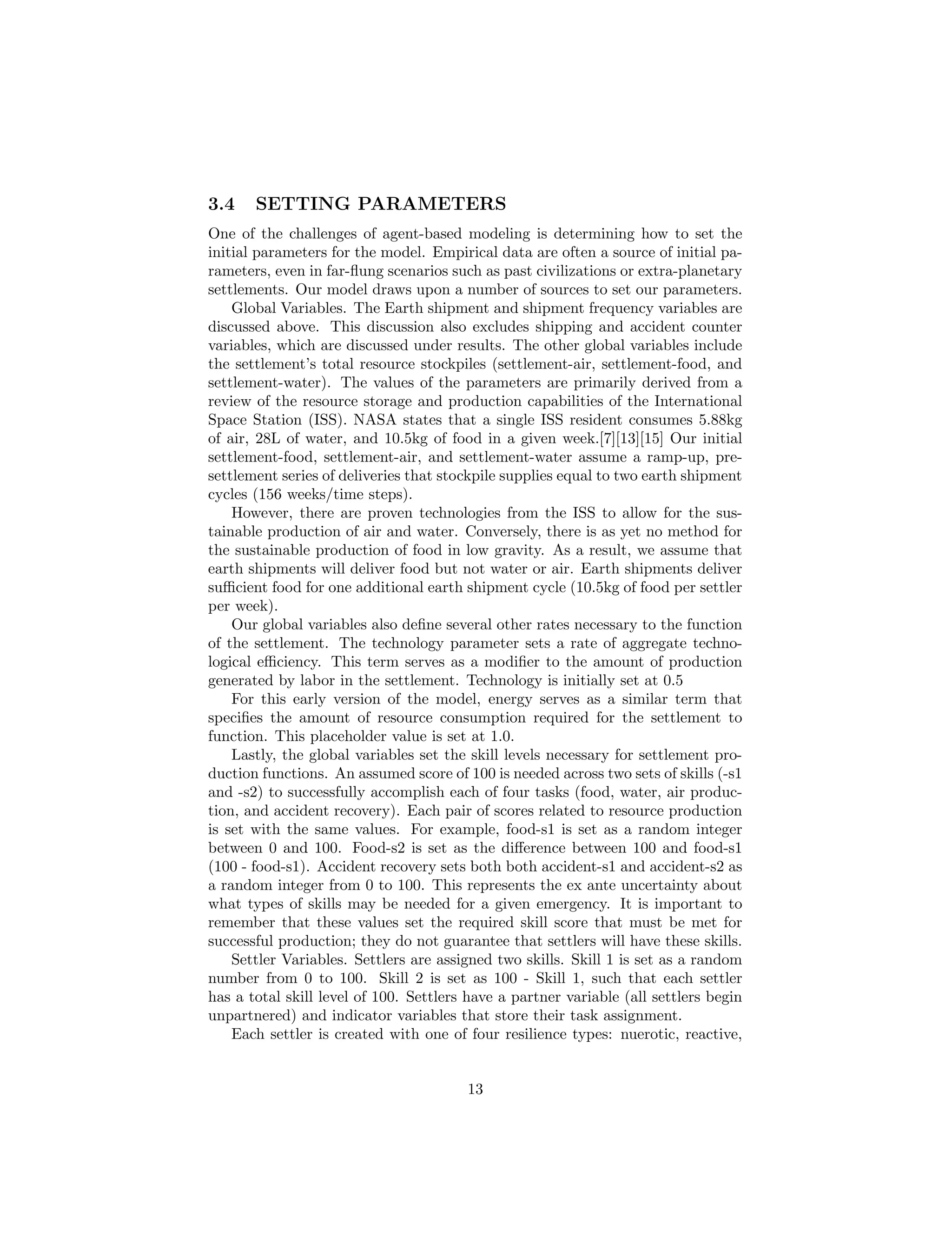 An Exploration of Mars Colonization with Agent-Based Modeling | PDF