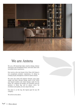 Home Elevator Cost: Antera Lift Catalog Unveils Luxury and Innovation | PDF