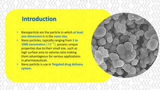 classification, method of preparation nanoparticles | PPTX