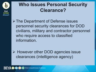 Want a Security Clearance? This is what you need to know | PPTX