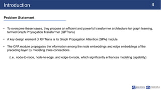 NS-CUK Seminar: J.H.Lee, Review on "Graph Propagation Transformer for Graph Representation ...