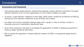 "Sparse Graph Attention Networks", IEEE Transactions on Knowledge and Data Engineering.pptx