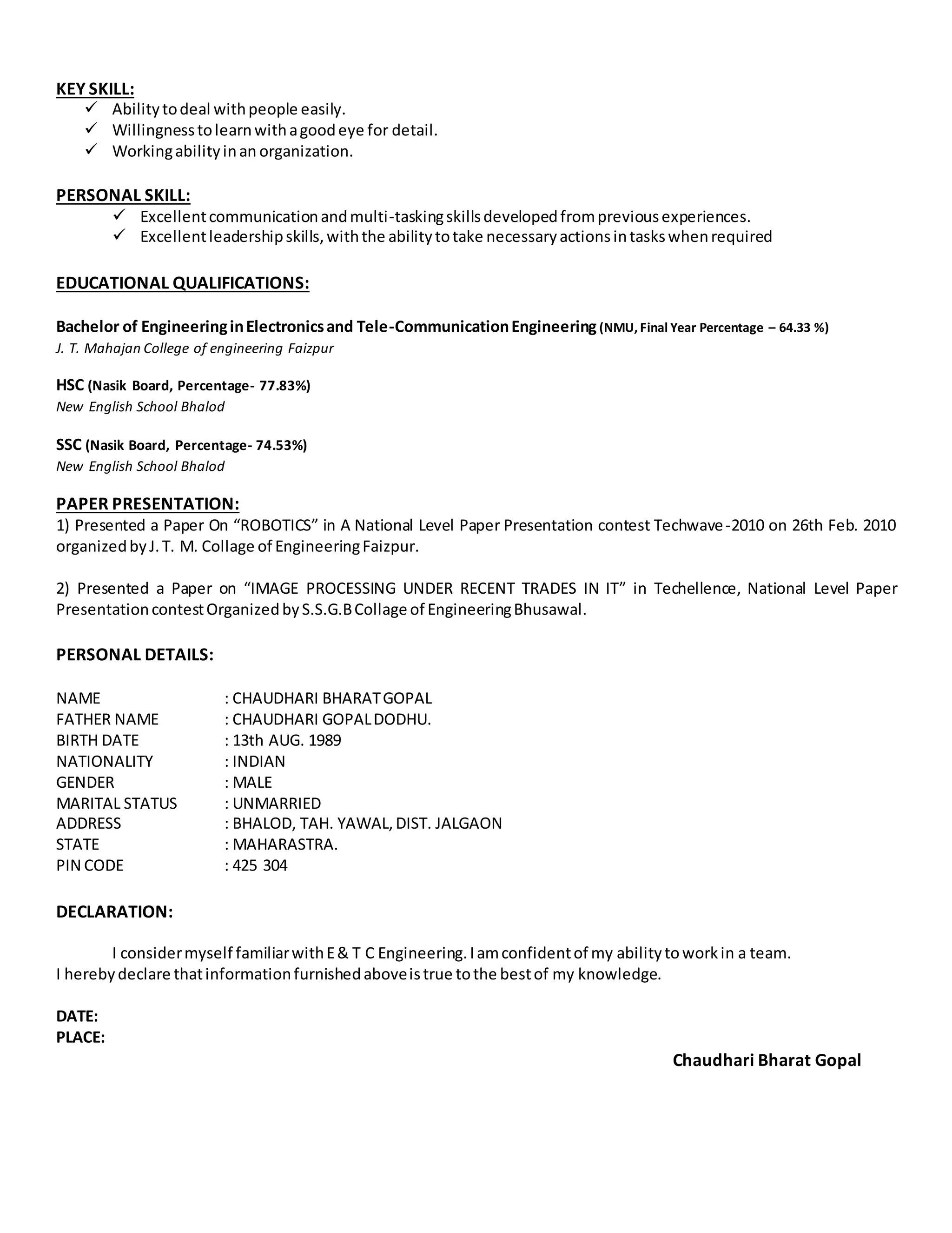 BHARAT RESUME (2) | DOCX