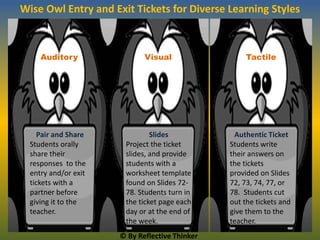 230EntryandExitTicketsOrganizedbyBloomsTaxonomyCriticalThinking-1.pptx
