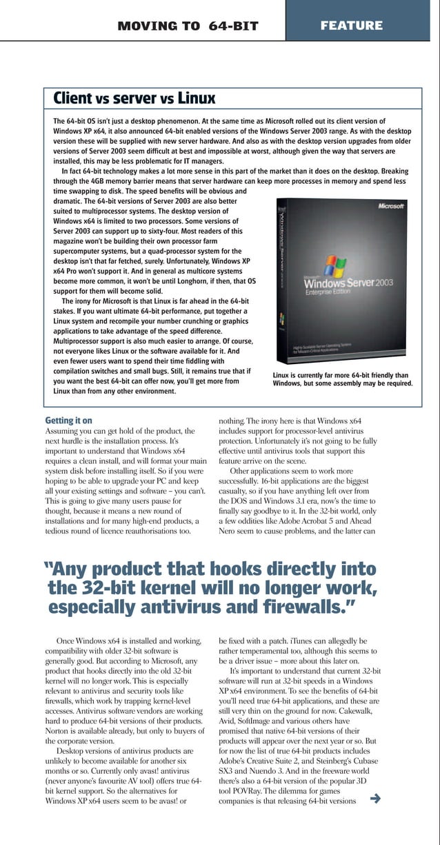 Reprint - 64 bit computing | PDF