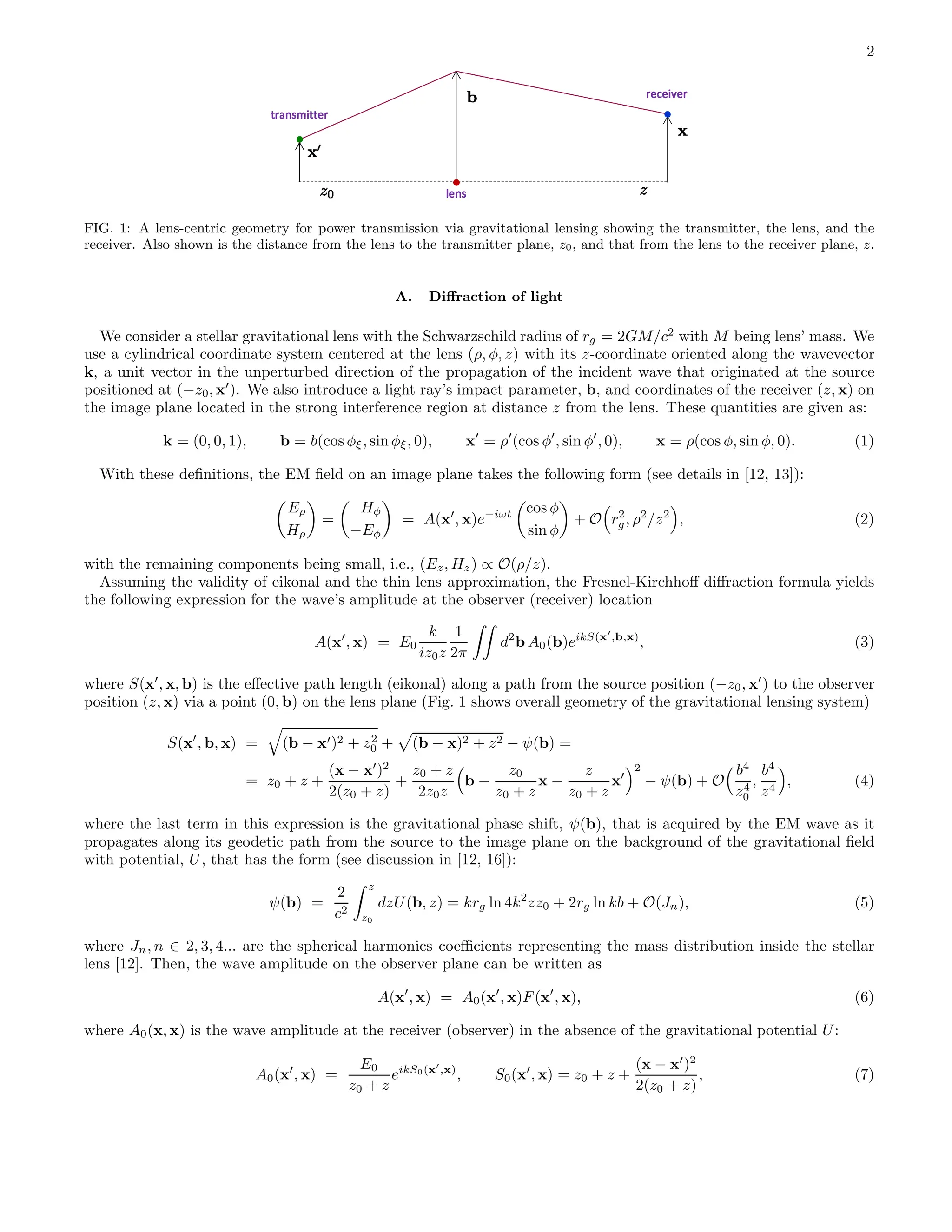 Gravitational lensing for interstellar power transmission | PDF
