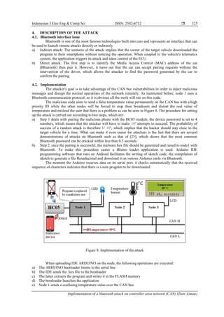 Implementation of a bluetooth attack on controller area network | PDF