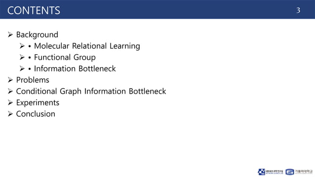 Conditional Graph Information Bottleneck For Molecular Relational Learning Pptx Chemistry