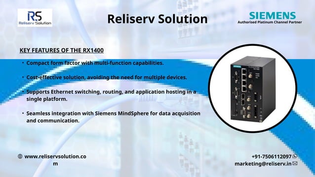 Siemens Ruggedcom RX1400: A Multi-Service Platform for Harsh Industrial ...