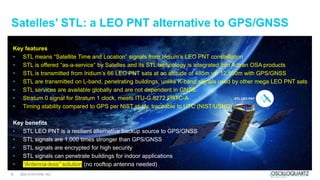 Addressing GPS vulnerabilities with Satellite Time and Location ...