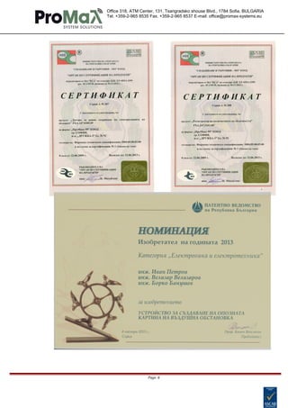 A. ProMax 99 Company Presentation | DOC | Operating Systems | Computer ...