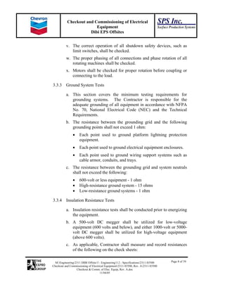 2311 s5500 checkout & comm. of elec. equip, rev. a 8 | PDF