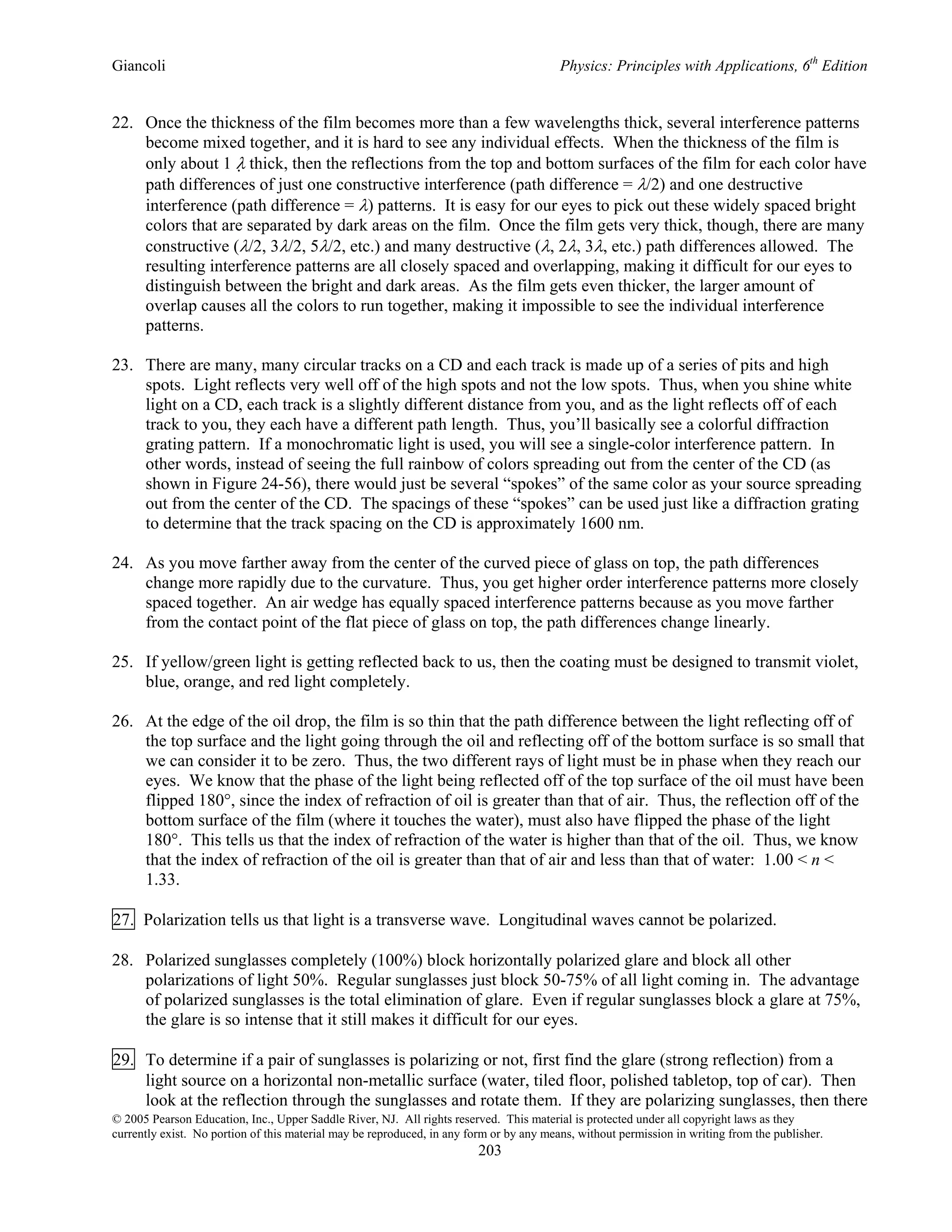 Physics Principles With Applications 6th Edition Giancoli Solutions Manual | PDF