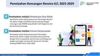 Penyusunan dan Penelahaan Renstra Kementerian | PDF