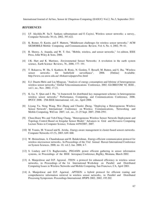 CLUSTERING ALGORITHMS FOR HETEROGENEOUS WIRELESS SENSOR NETWORKS – A BRIEF SURVEY | PDF ...