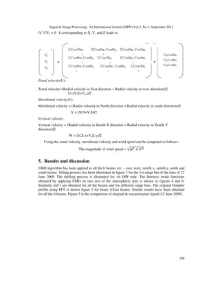 Signal Processing of Radar Echoes Using Wavelets and Hilbert Huang Transform | PDF