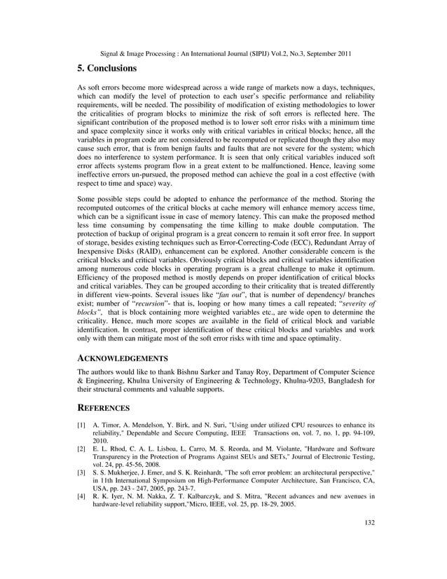 An Efficient Approach Towards Mitigating Soft Errors Risks | PDF