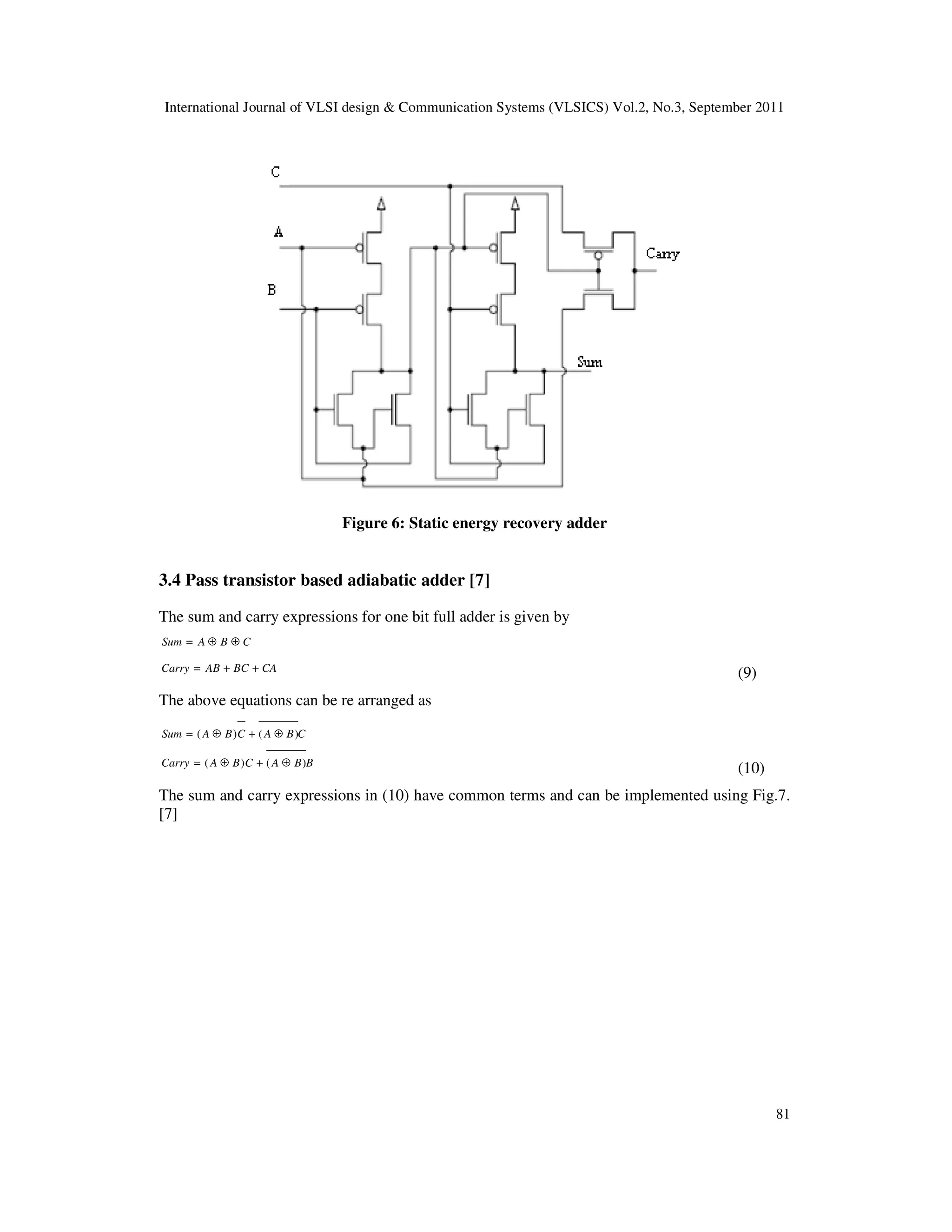 POWER COMPARISON OF CMOS AND ADIABATIC FULL ADDER CIRCUITS | PDF
