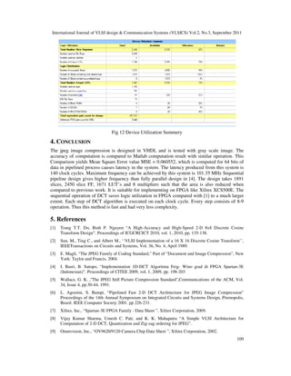 Pipelined Architecture of 2D-DCT, Quantization and ZigZag Process for JPEG Image Compression ...