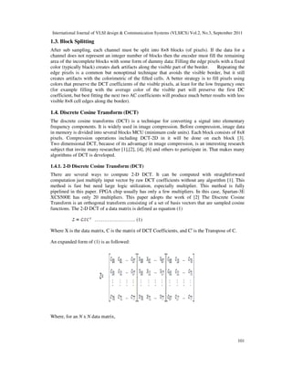 Pipelined Architecture of 2D-DCT, Quantization and ZigZag Process for JPEG Image Compression ...