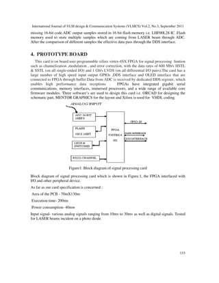 Design and Implementation of FPGA Based Signal Processing Card | PDF