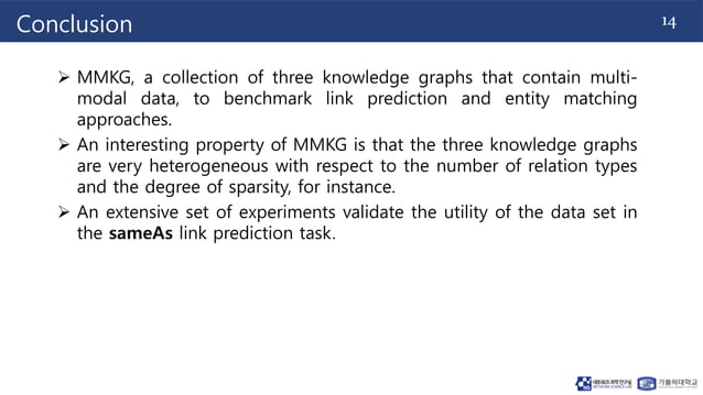 MMKG: Multi-Modal Knowledge Graphs dddddd | PPT