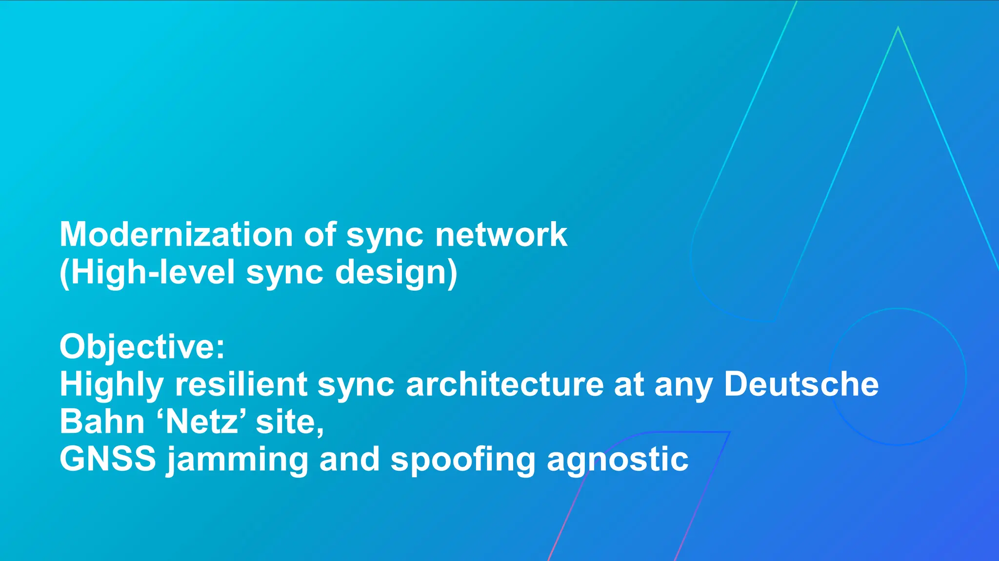 Timing and sync requirements in railway networks | PDF