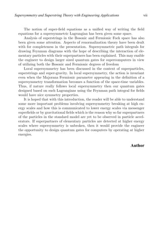 Supersymmetry And Superstring Theory With Engineering Applications ...