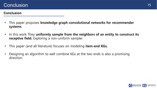 Knowledge Graph Convolutional Networks for Recommender Systems.pptx | Artificial Intelligence ...