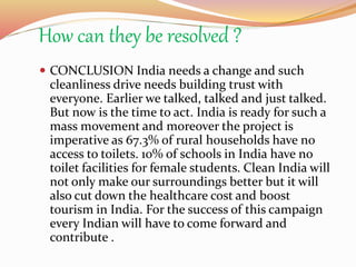 CLEAN INDIA MISSION by-YASHU | PPT