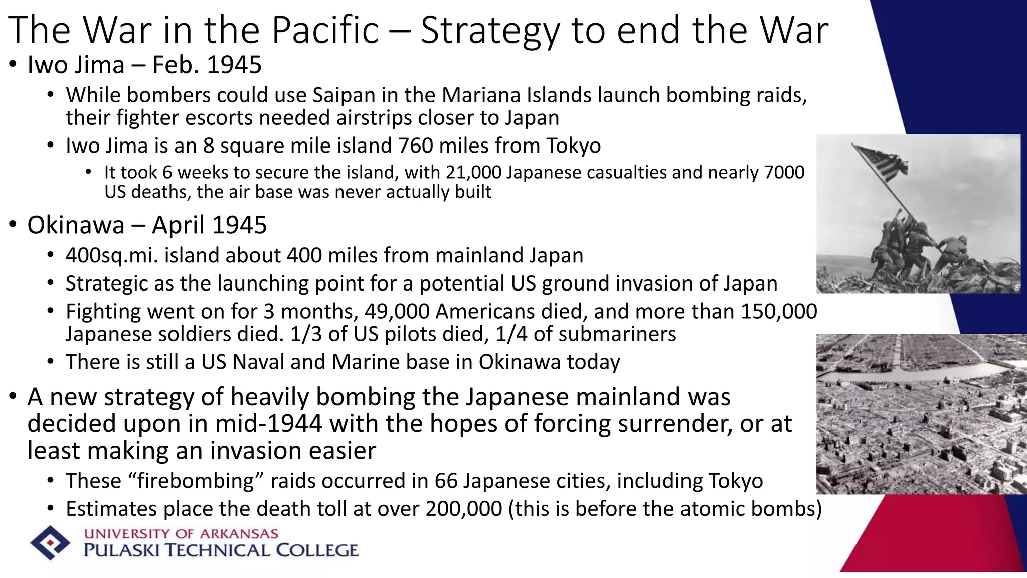 2312 Ground Pacific Front, Atomic Bomb, Aftermath | PPTX