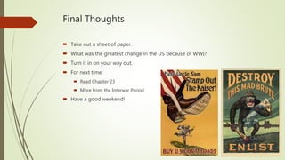 2312 Ground US in WWI and Interwar | PPT