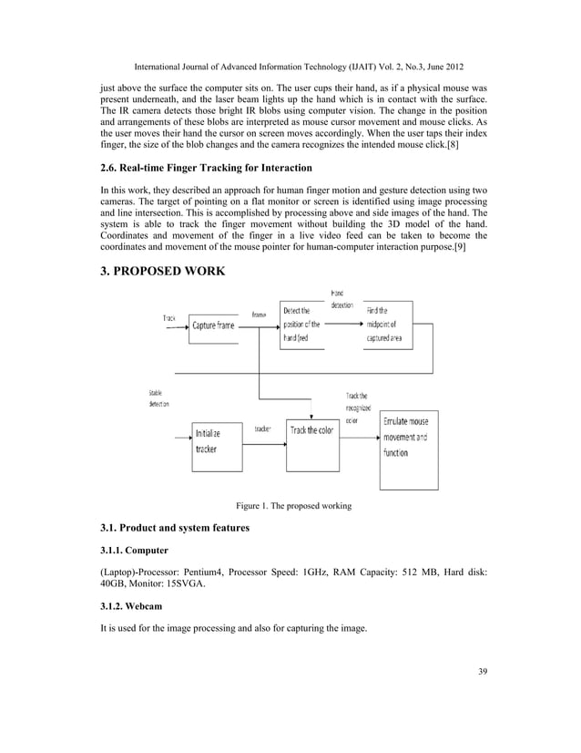 Gesture Based Interface Using Motion and Image Comparison | PDF