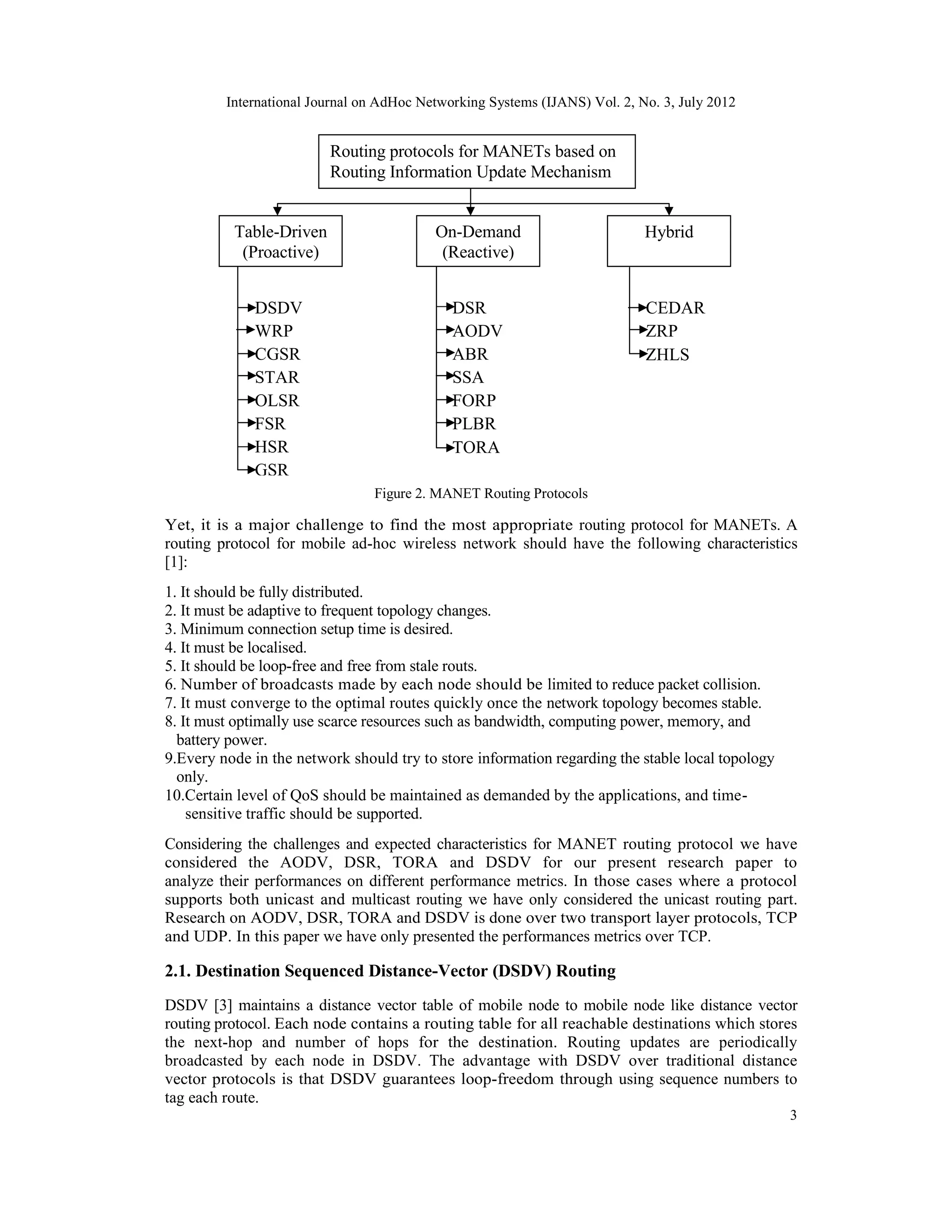 Performance Analysis of Mobile Adhoc Network Routing Protocols Over Tcp ...