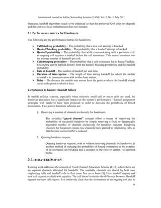 An Efficient Call Admission Control Scheme for Handling Handoffs in Wireless Mobile Networks | PDF