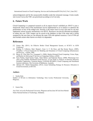 Effective Cost Mechanism for Cloudlet Retransmission and Prioritized VM Scheduling Mechanism ...