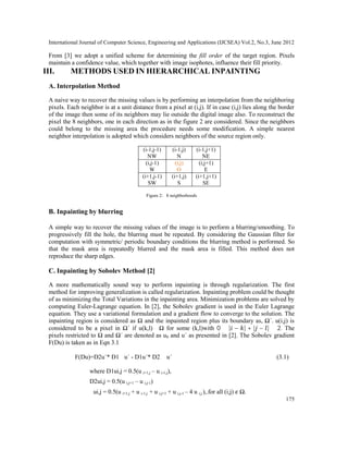 Hierarchical Approach for Total Variation Digital Image Inpainting | PDF
