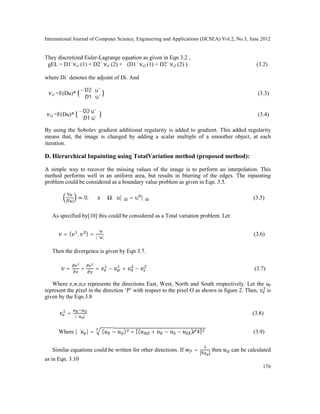 Hierarchical Approach for Total Variation Digital Image Inpainting | PDF
