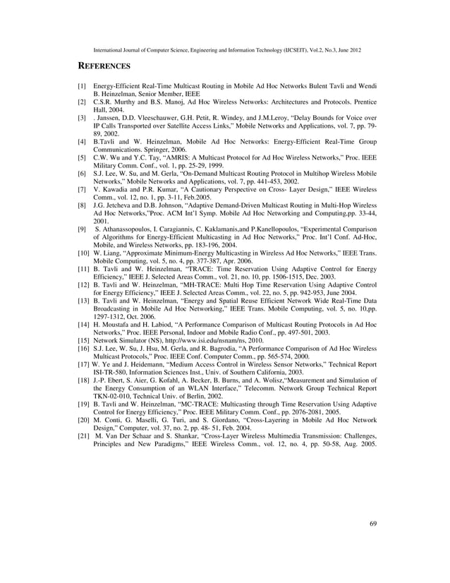 Energy Efficient Multicast Routing In Manet Pdf