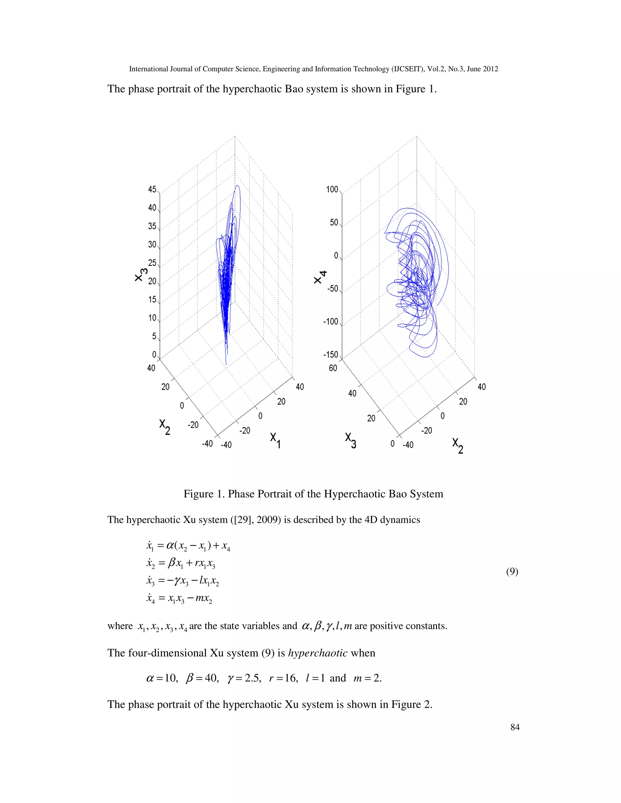 Anti Synchronization Of Hyperchaotic Bao And Hyperchaotic Xu Systems Via Active Control Pdf