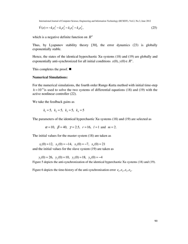 ANTI-SYNCHRONIZATION OF HYPERCHAOTIC BAO AND HYPERCHAOTIC XU SYSTEMS VIA ACTIVE CONTROL | PDF