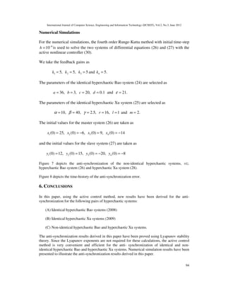 ANTI-SYNCHRONIZATION OF HYPERCHAOTIC BAO AND HYPERCHAOTIC XU SYSTEMS VIA ACTIVE CONTROL | PDF