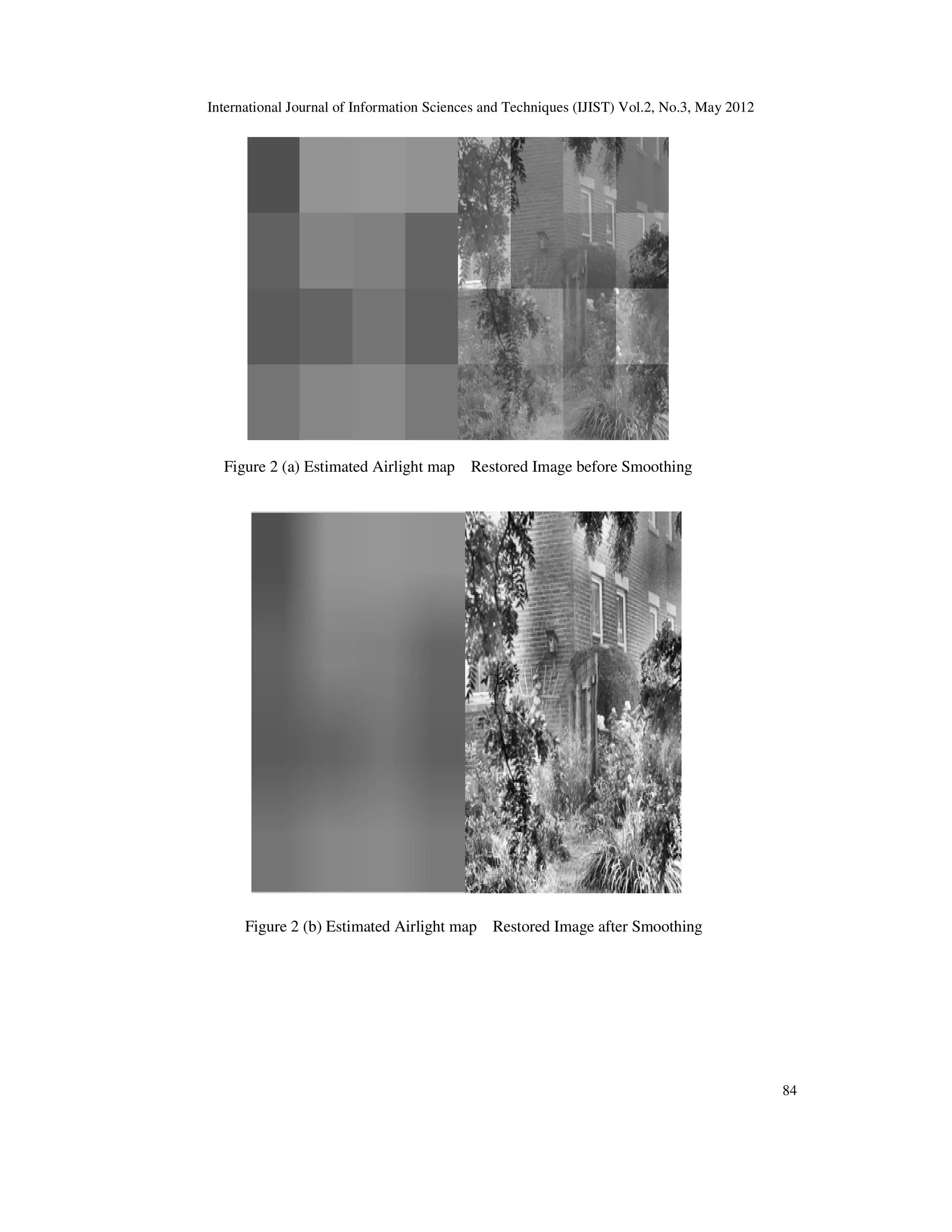 VISUAL MODEL BASED SINGLE IMAGE DEHAZING USING ARTIFICIAL BEE COLONY OPTIMIZATION | PDF