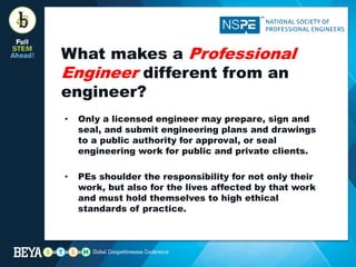 Licensure as a Professional Engineer -- Its Value and the Steps to Take ...