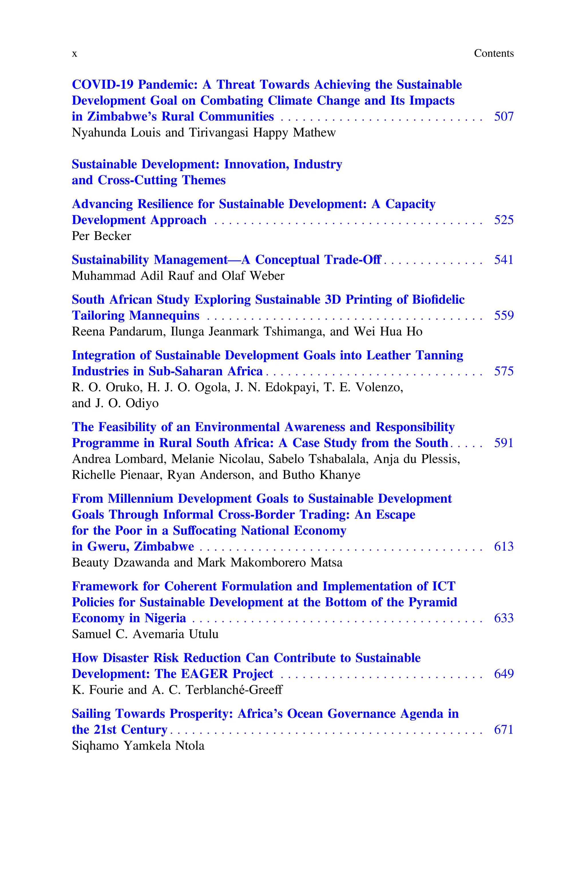 Sustainable Development In Africa Fostering Sustainability In One Of ...