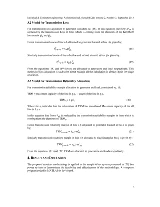 A MULTIPURPOSE MATRICES METHODOLOGY FOR TRANSMISSION USAGE, LOSS AND ...